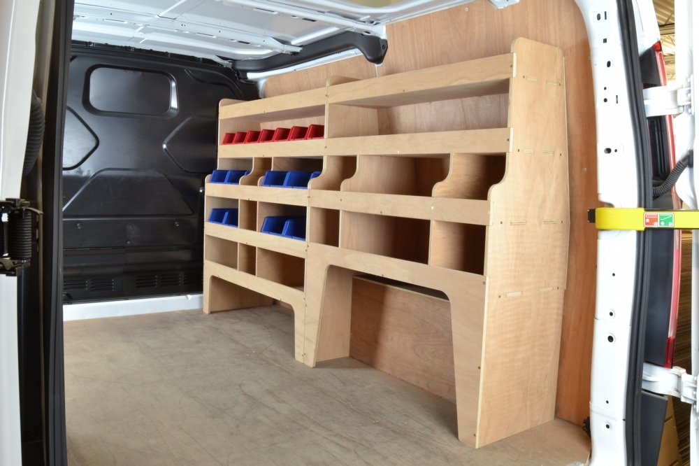 Ford Transit Custom 2013 to 2023 Plywood Offside van racking / Shelving ...