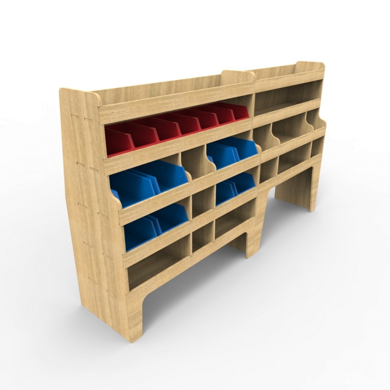 Ford Transit Custom 2013 to 2023 Plywood Offside van racking / Shelving ...