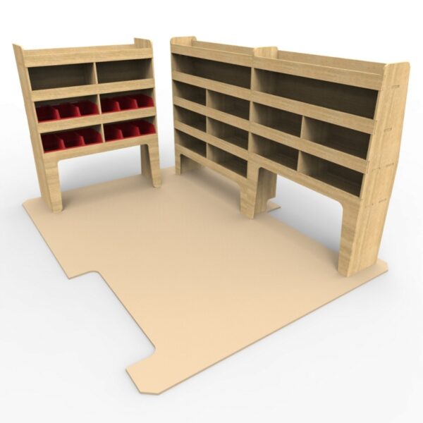 Ford Transit Custom 2013 to 2023 Plywood Offside van racking / Shelving ...