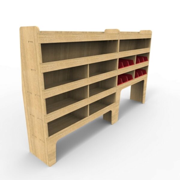 Ford Transit Custom 2013 to 2023 Plywood Offside van racking / Shelving ...