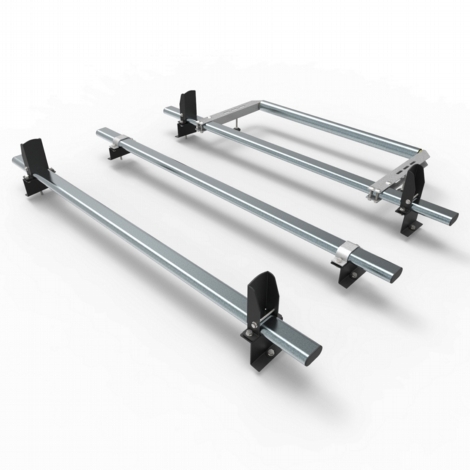 Peugeot Partner Roof Rack 2018 On 3 Bars Load Stops Roller Aero Tech ...