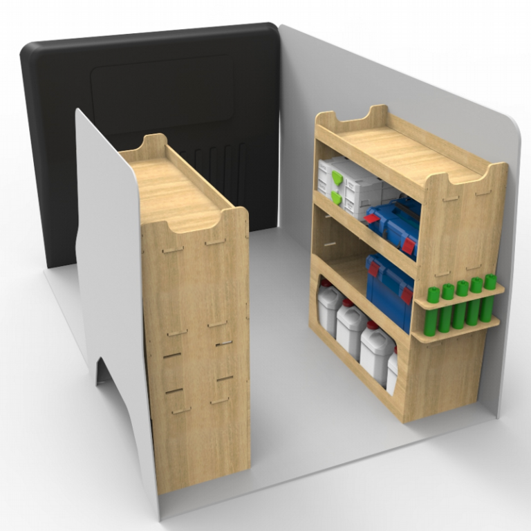 Renault Trafic Plywood Van Racking BOTH SIDES - Shelving Units - WRK13 ...