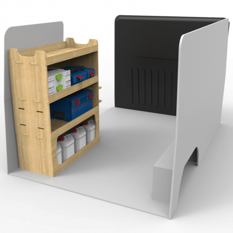 Renault Trafic Plywood Van Racking - Shelving Unit - WR13 | Demar Van ...