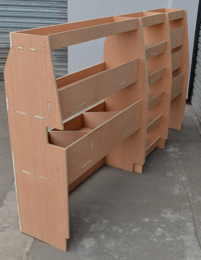 Ford Transit Custom 2013 to 2023 LWB van racking Shelving plywood unit ...