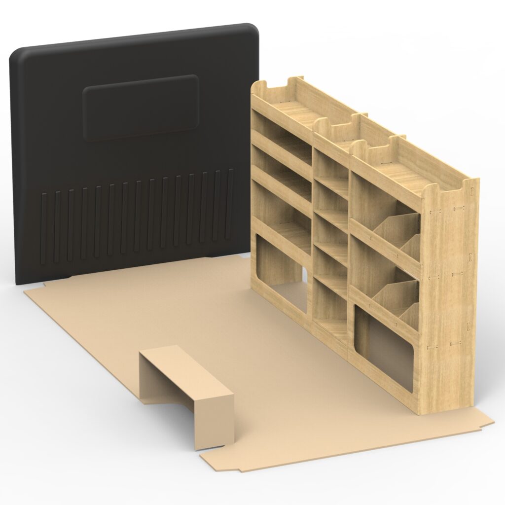 Citroen Relay LWB Plywood Van Racking 1.5m Tall Shelving Package - HRK1 ...