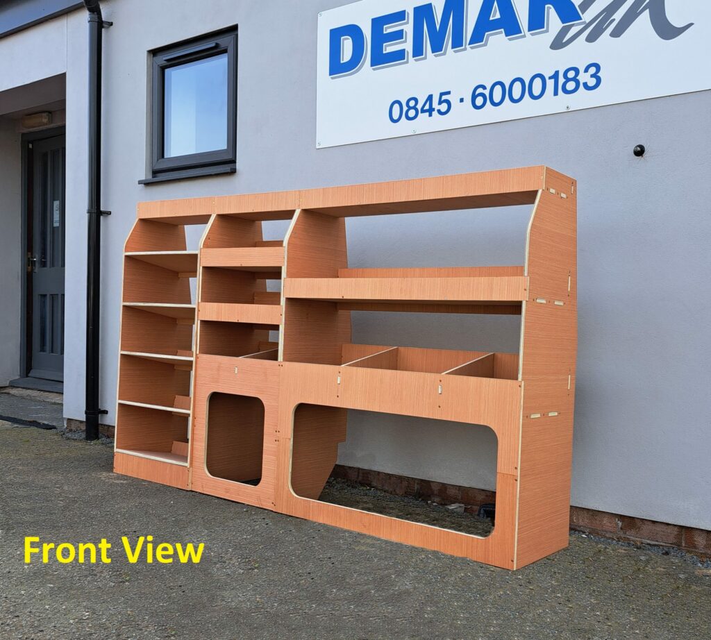 Volkswagen Transporter T5 T6 SWB L1 van racking Shelving plywood unit ...