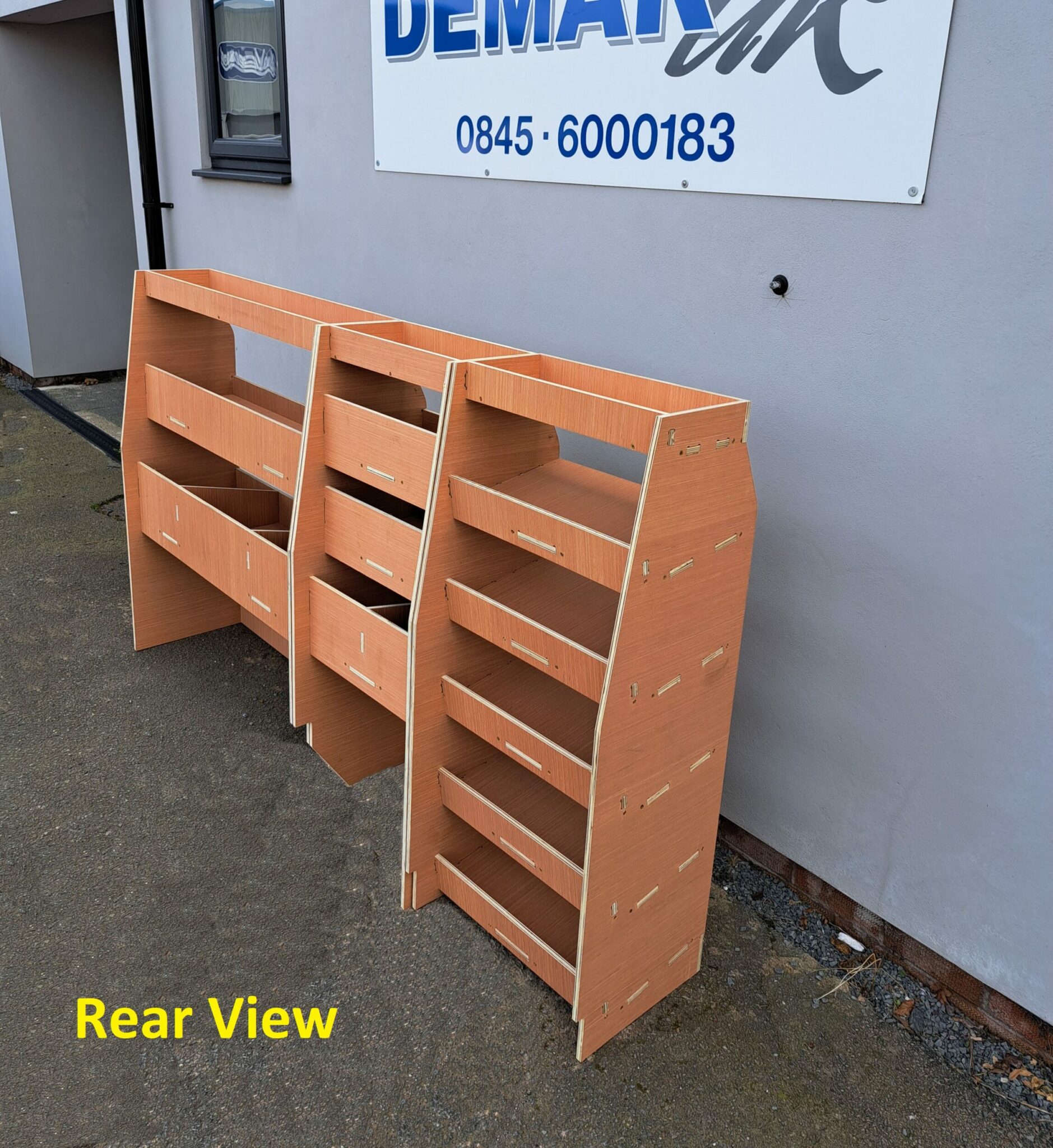 Volkswagen Transporter T5 T6 SWB L1 van racking Shelving plywood unit ...