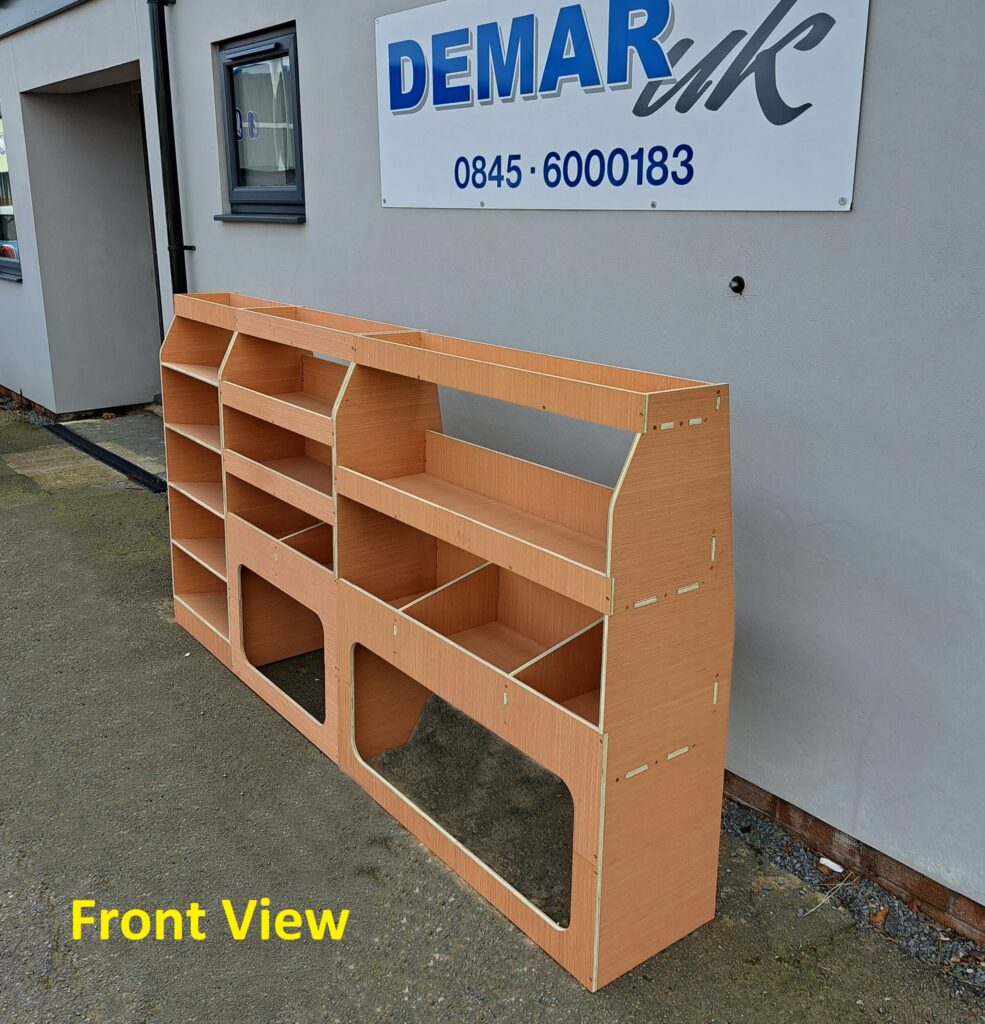 Volkswagen Transporter T5 T6 LWB L2 van racking Shelving plywood unit ...